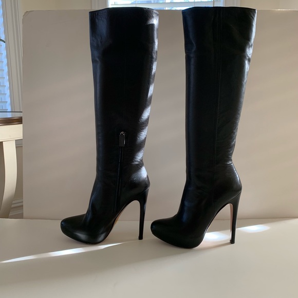 Prada | Shoes | Prada Tall Leather Boots | Poshmark